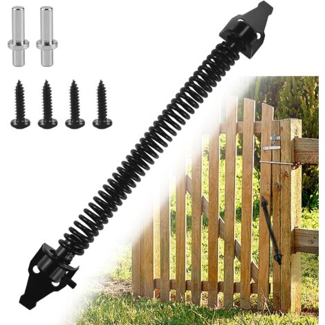 Automatic Spring Door Closer, Steel, Black Lacquered, Adjustable ...