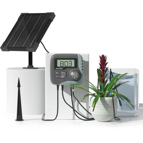 RAINPOINT Automatic solar irrigation system 45 l/h with programmable ...