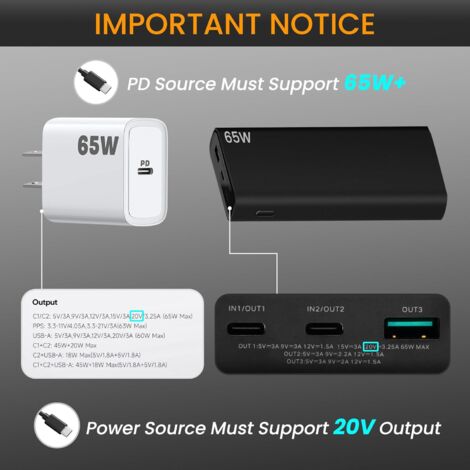 Starlink 2M/6.5FT Mini USB C to DC Power Cable, 100W USB Type-C Input ...