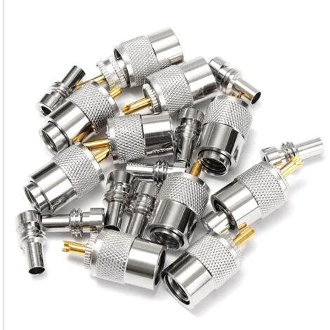 10pcs/lot PL259 UHF male thread coupling connector with reducer for ...