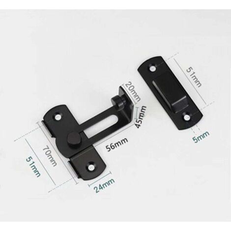 Large 90 Degree Right Angle Door Strike, Curved Latch, Sliding Lock Bar ...