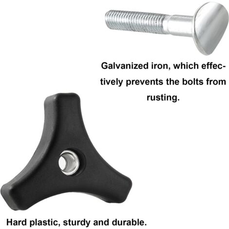 Sets Lawn Mower Handle Nuts and Bolts, Triangle Handle Fixing Screw Set ...