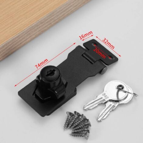 Pack Keyed Turn Knob Latches for Small Doors, Cabinets, etc., Stainless ...