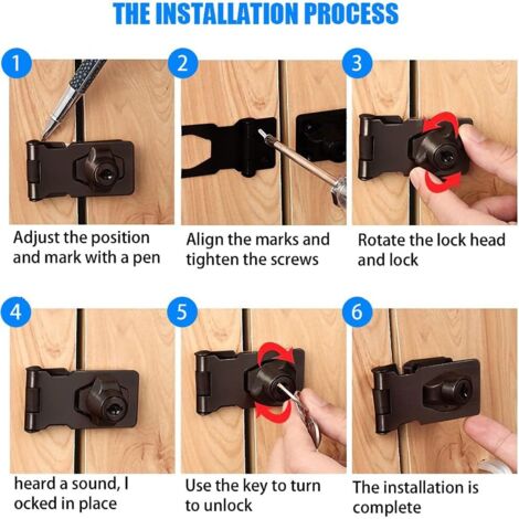 Pack Keyed Turn Knob Latches for Small Doors, Cabinets, etc., Stainless ...