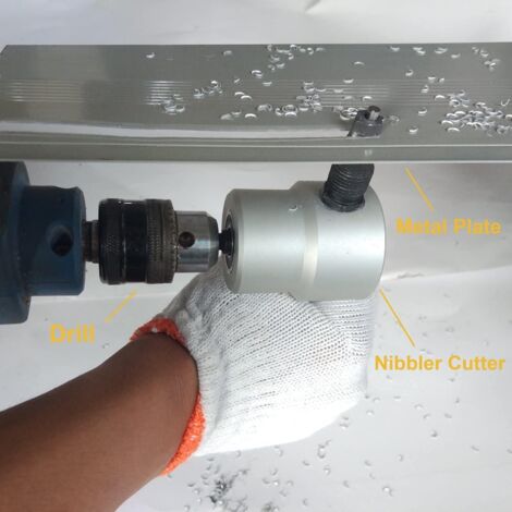 160A Dual Head Nibbler Metal Cutter Drill Attachment Metal Nibbler Tool ...