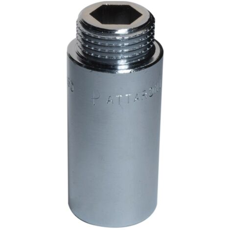 Chrom Hahnverlängerung mit Innensechskant FP Pattaroni F149 1/2"x10