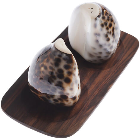 COQUILLAGE - Duo Salière et Poivrier en Coquillage Naturel - 6.5cm ...