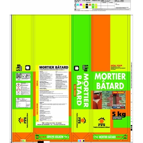 Mortier Bâtard Polyvalent 5kg - Ton Pierre - Mélange Ciment-Chaux pour ...