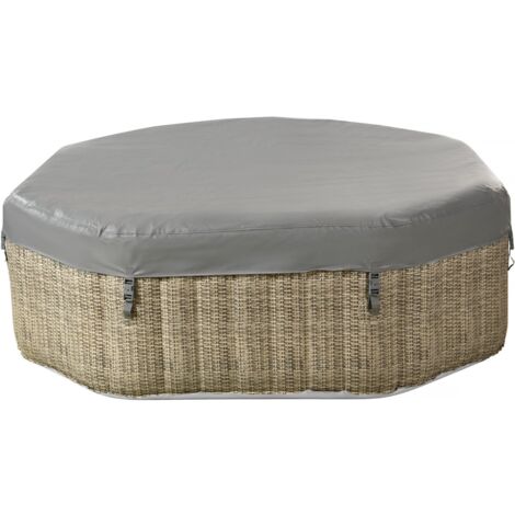 Spa gonflable octo " New York " - 6 places - Gris clair/Marron