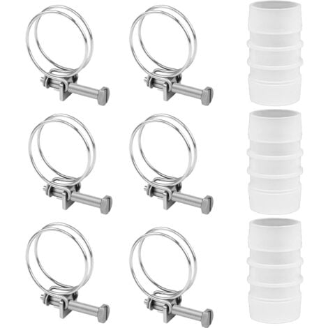 6 pezzi fascetta stringitubo in acciaio inox 36-40 mm, fascetta ...