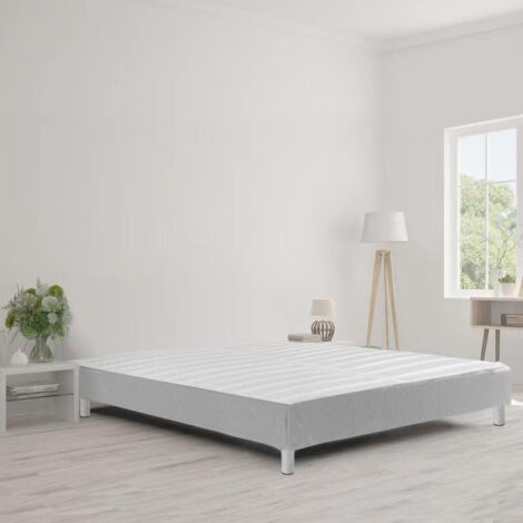 Rete a doghe 140x190cm su gambe per letto a 2 posti
