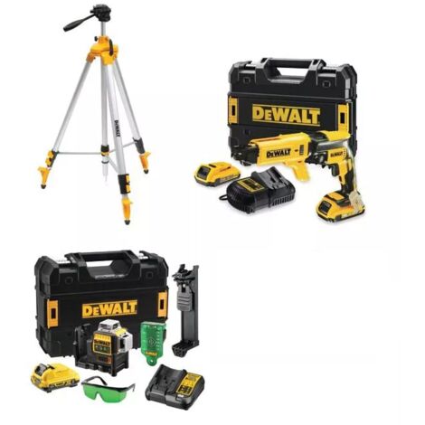 DEWALT DCF620D2K-QW + DCE089D1G-QW + DE0733-XJ - PACKPLAQUISTE