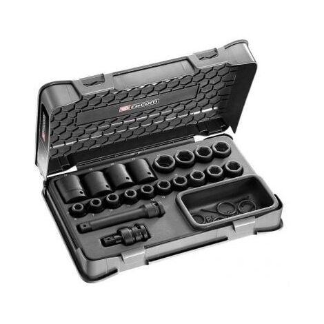 Set di bussole 1/2 esagonali a percussione 8-27 mm FACOM - NS.500B