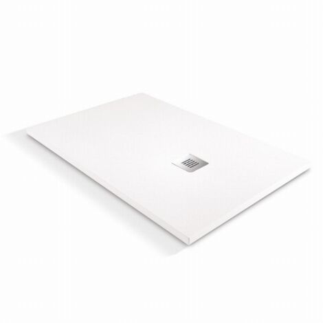 Piatto doccia walk-in O'Design Solidstone - 100 x 80 - Bianco - Alicante