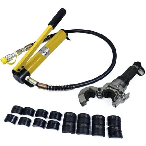 Pinza a pressione idraulica da 40", con profilo V-T, 12-28 mm, 16-32 mm ...