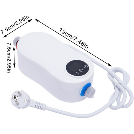 Mini scaldabagno elettrico istantaneo da bagno da 5500 W con soffione ...