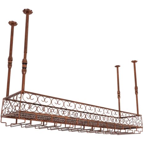 Mensola galleggiante da bar vintage industriale 120x30 cm Mensole ...