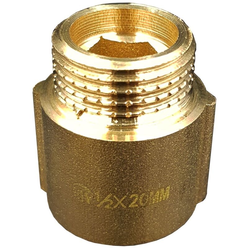 20mm long - 1/2" BSP (15mm) Pipe Thread Extension Female x Male Cast ...