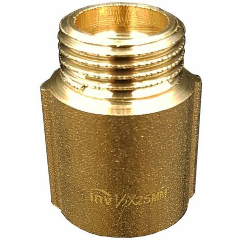 25mm long - 1/2" BSP (15mm) Pipe Thread Extension Female x Male Cast ...