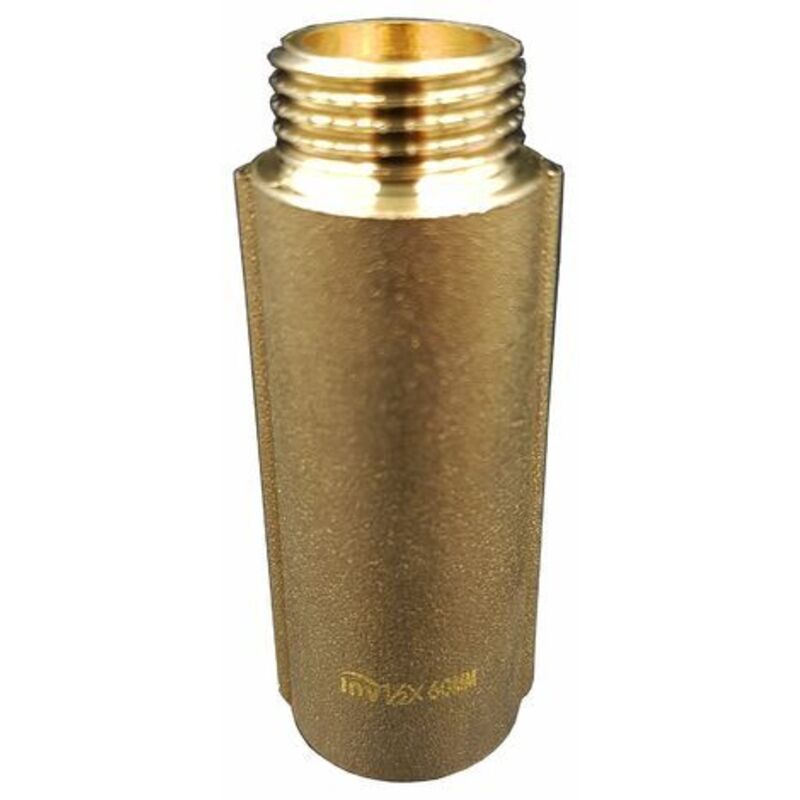 60mm long - 1/2" BSP (15mm) Pipe Thread Extension Female x Male Cast ...