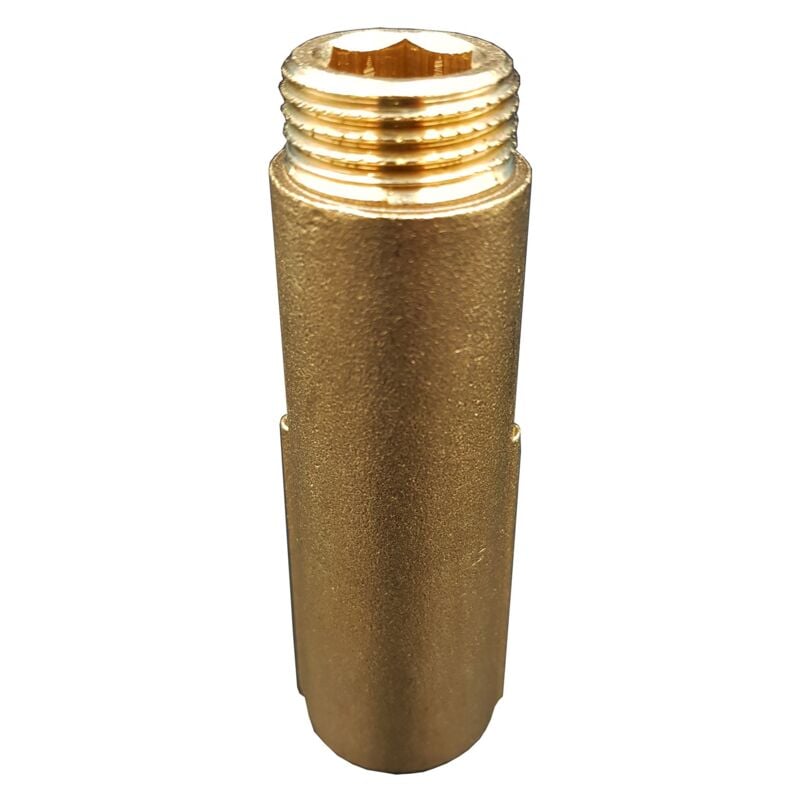 70mm long - 1/2" BSP (15mm) Pipe Thread Extension Female x Male Cast ...