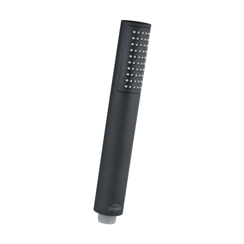 Long Oval Shaped Shower Head Replacement Matte Black Colour Bathroom Handle