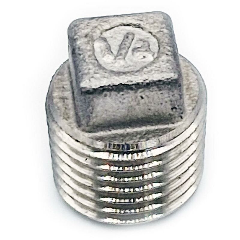 G1/4 BSP Male Square Head Plug 316 Stainless Steel
