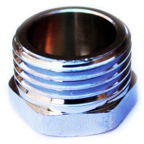 1/2" BSP Thread Chrome Pipe Screw Hex Male Blanking Plug Tube End Cap Cover