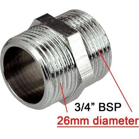 3/4x3/4inch BSP Male Thread Pipe Connection Fittings Muff