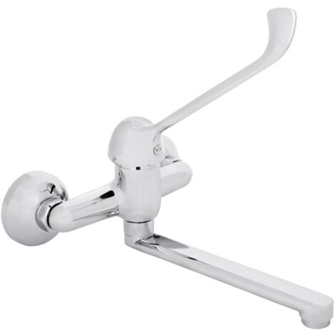 Kitchen Tap Extended Lever Disabled Mobility Wall Mounted
