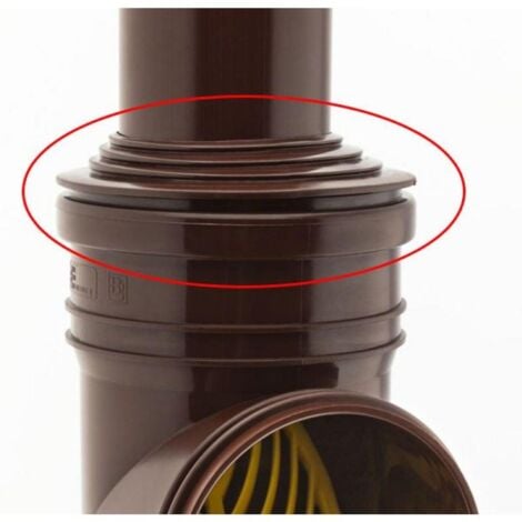 Grey Colour Gutter Down Pipe Downpipe Downspout Reducer 110mm to Any ...