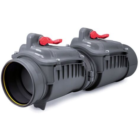 160mm Polypropylene Check Non-Return Double Flap Valve Backwater Prevented