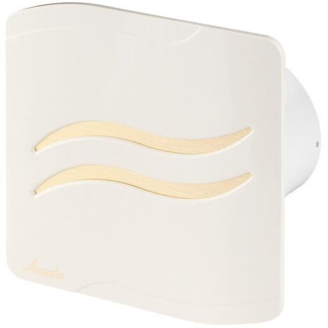 100mm Humidity Sensor S-LINE Extractor Fan Ecru ABS Front Panel Wall ...