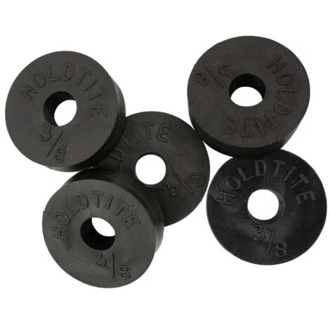 5 Pack 3/8" Flat Tap Washers (15.7mm OD) Rubber