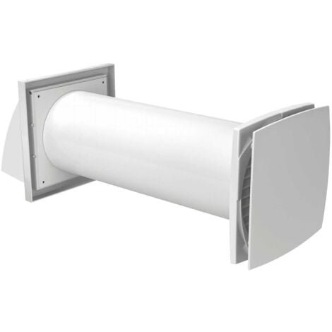 Wall Heat Recovery Ventilator System Kit MVHR Unit 125mm Single Room