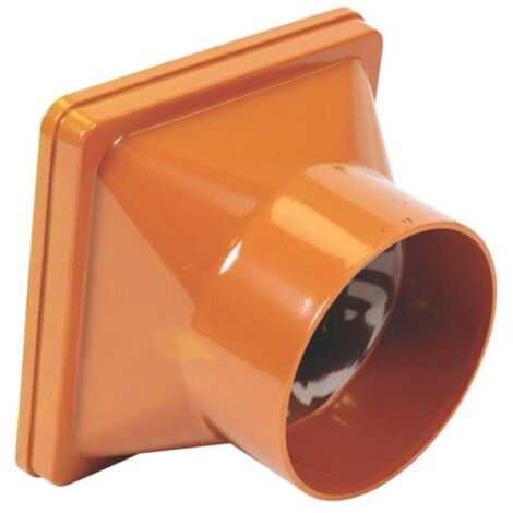 110mm Square Hopper & 150x150mm Grid For Underground Drainage FloPlast D504
