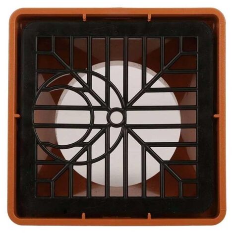 110mm Square Hopper & 150x150mm Grid For Underground Drainage FloPlast D504