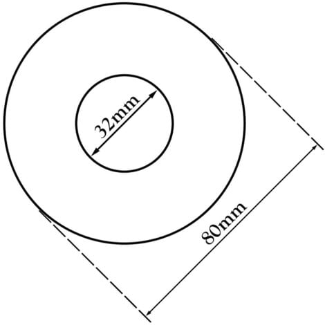 32mm Hole Collar Pipe Cover Sink Drain Waste Chromed Steel