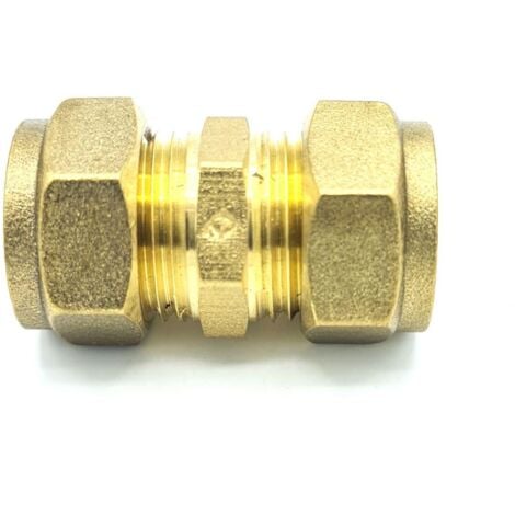 15mm Straight Coupler Brass Compression Fitting Coupling