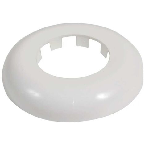 50mm White Rosette Collar Pipe Cover for Holes Covering Gaps
