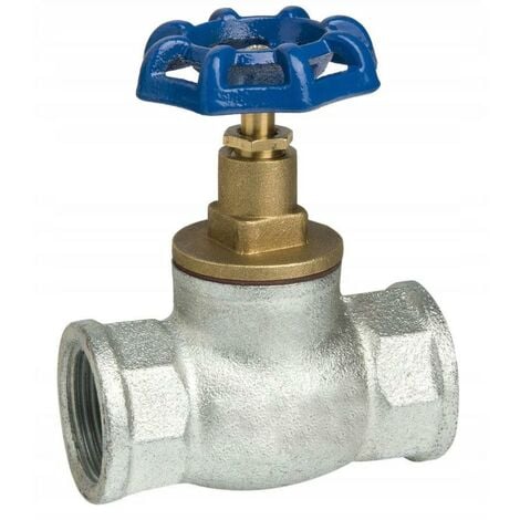 1/2" Inch BSP Inline Straight Run Cast Iron Screw Valve Water Flow ...