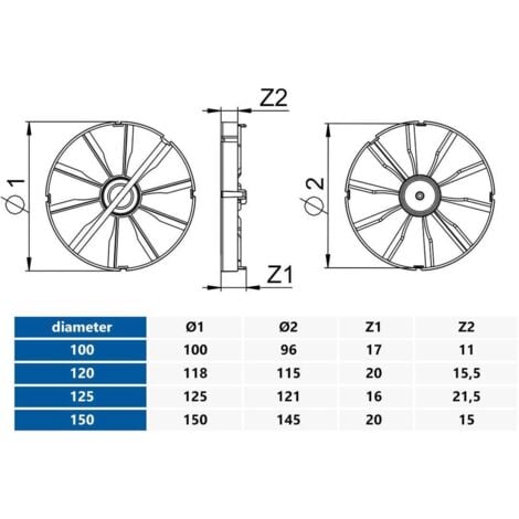 Non Return Valve for Ventilation Extractor Fan Backdraft Wind Shutter 100mm