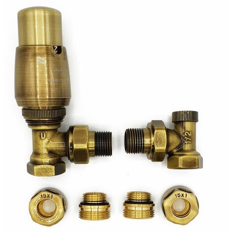 Angled Version with Copper (Cu) Connectors Elegant Antique Brass ...