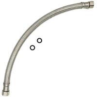 Flexi Flexible Kitchen Basin Tap Connector Hose Pipe Female 3/4 x 3/4 80cm