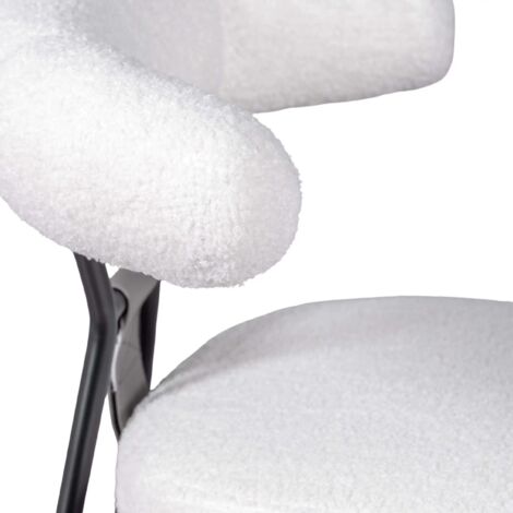 Nest Dream - Designerstuhl mit Bouclé-Polsterung - Oxford - Weiß