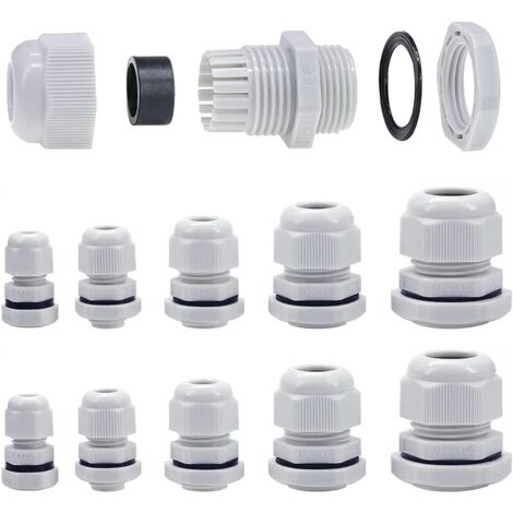 M10-M25 Cable Glands 10mm-25mm Stacking Cable Glands with Lock Nut and ...