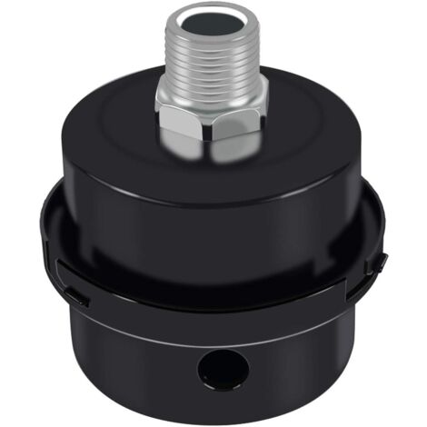 Air Compressor Silencer Metal Silencer Muffler Filter Suction Silencer Air Compressor Filter Replacement Parts Air Compressor Silencer Accessories with 3 8 Thread 3 8 PT 16mm