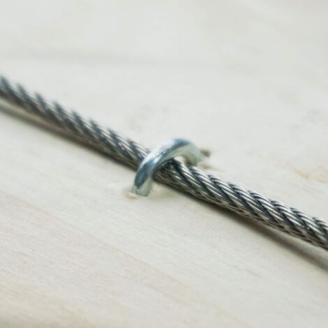 U Nail for Wire Mesh 500g (Approximately 350 pieces), 25mm Galvanized ...