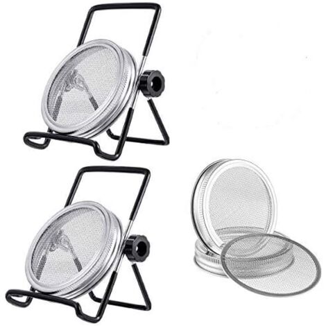 6Pcs Germination Lids Kit with 4Pcs Stainless Steel Germination Screen ...