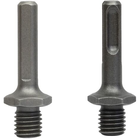 2Pcs M14 Male Thread to SDS Plus Female and Triangle Female Adapter for ...